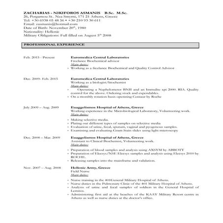 Zac Asmanis CV_ENG - Έγγραφα Google | PDF