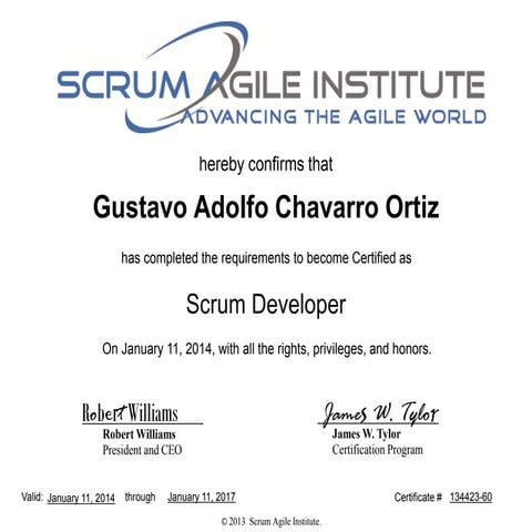Scrum Developer Certificate | PDF