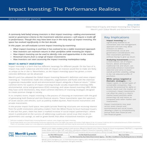 Impact investing perspectives dimensions | PDF