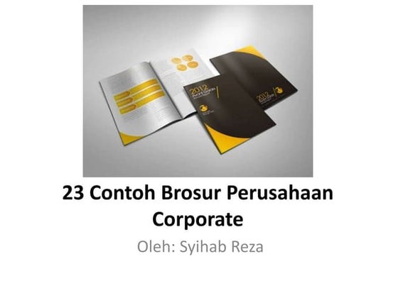 23 contoh brosur perusahaan corporate | PPT