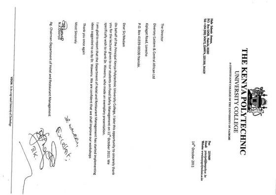 Reference Letter on ISO22000 Certification (2) | PDF