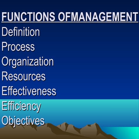 FUNCTIONS OF MANAGEMENT | PPT