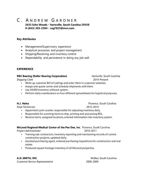 Darryl Schultz_Resume | PDF | Business | Business and Finance