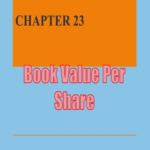 BOOK VALUE PER SHARE | PPTX