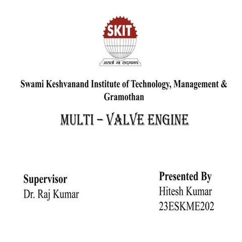 MULTIVALVE ENGINE | PDF