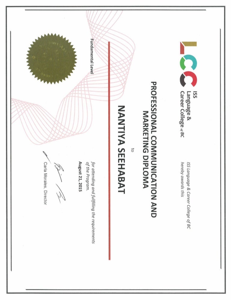 Marketing Certificate