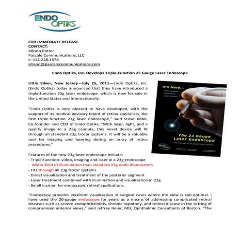 23 g ecp probe | PDF