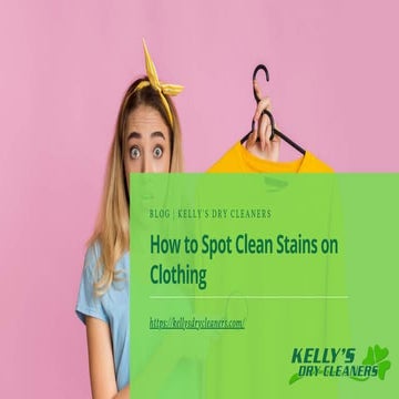 How to Spot Clean Stains on Clothing | PDF