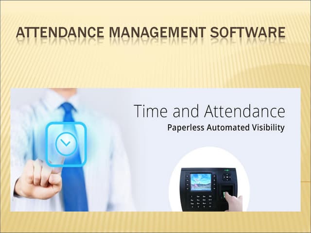Task Tracker: Simplify Attendance Management System | PPTX