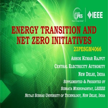 Energy Transition and Net Zero initiative | PPTX