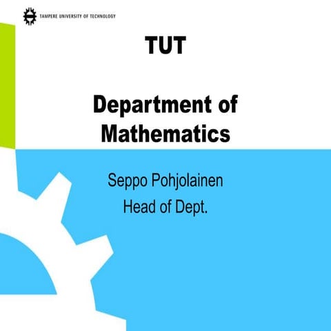 Presentation of TUT courses | PPT