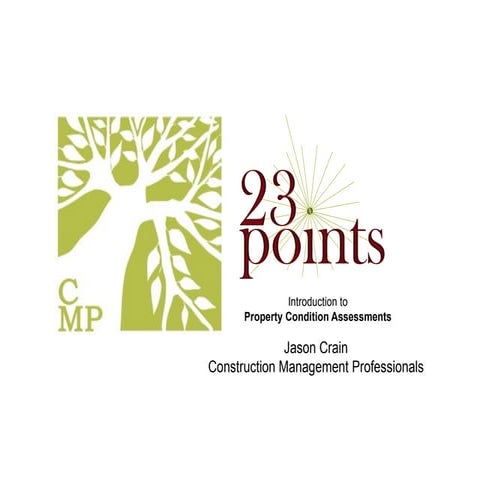 Facility Condition Assessemment Information for Commercial Buildings | PPTX