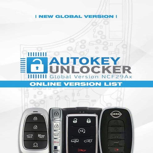 Autokey Unlocker Catalogue 2024 Version Online | PDF