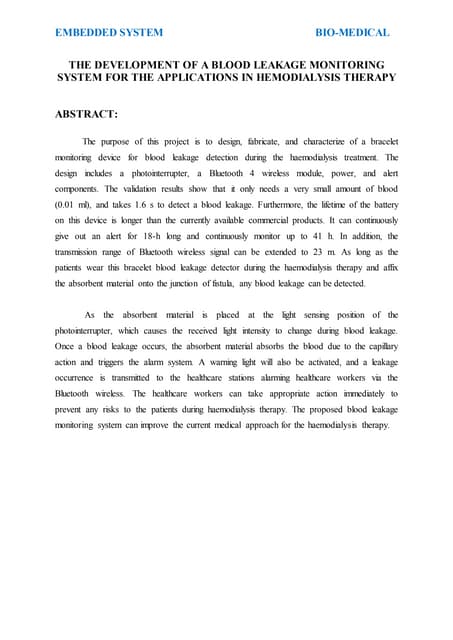 IEEE PROJECTS ABSTRACT 2015-2016: model based mean arterial pressure estimation | DOCX