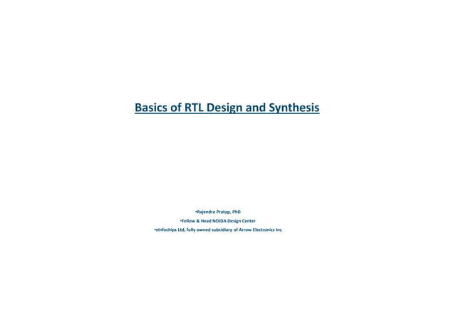 Synthesis and Optimization in Vlsi design | PDF