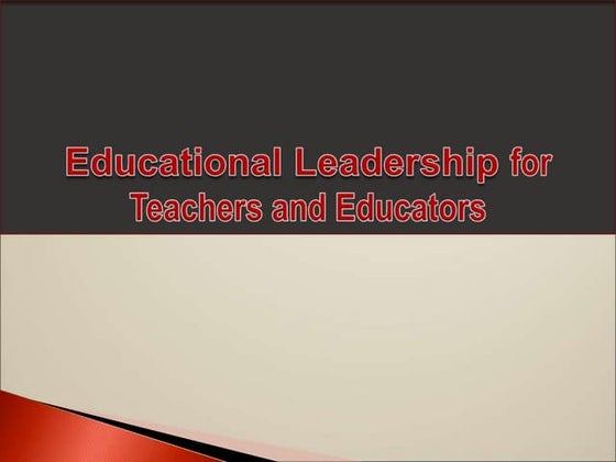 Effective School leadership | PPT