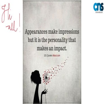 How we look is important. Why should we take care of the way we look. | PPT