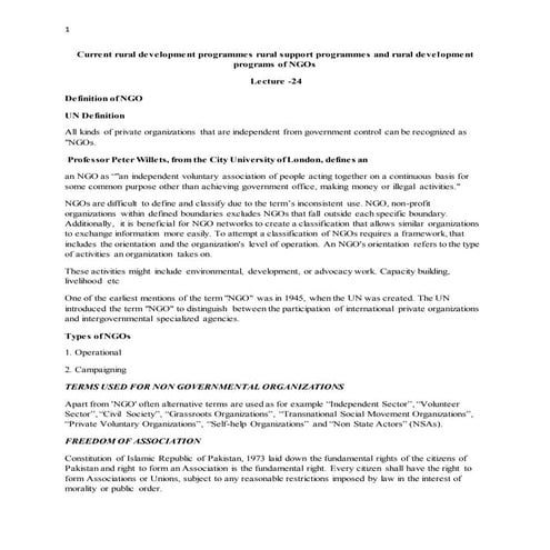 24.current rural development programmes | PDF