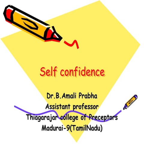 SELF CONFIDENCE | PPTX