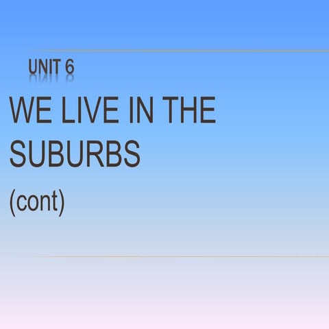 Unit 6 | PPT