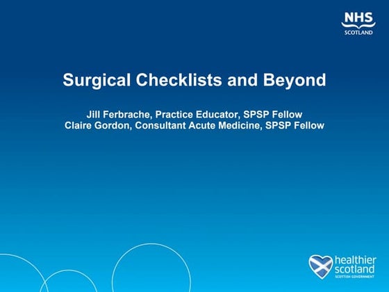 Surgical safety checklist | PPT