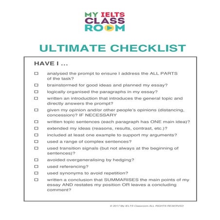 IELTS Writing Task 2. Ultimate Checklist.pdf