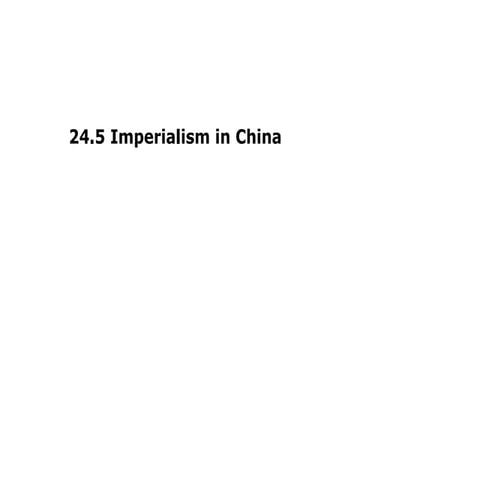 24.5 imperialism in china | PPT