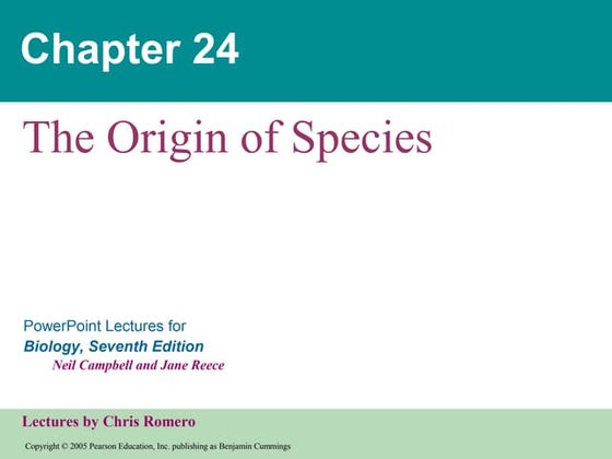 Chap24 originofspecies | PPT