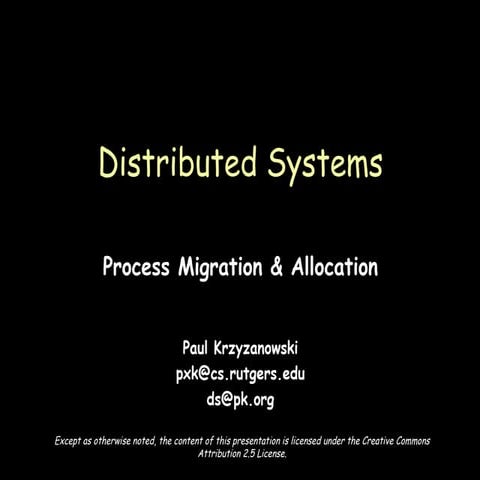 Processor Allocation Distributed Computing Ppt