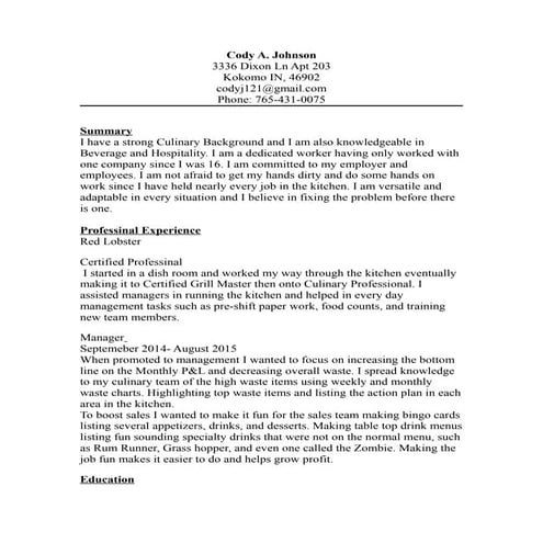 Resume | PDF
