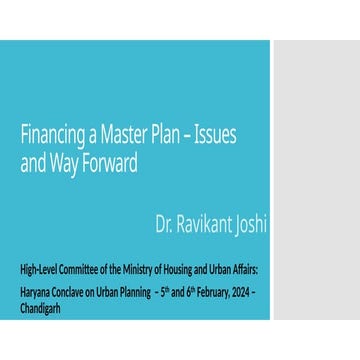 2401 Financing Master Plan - Issue Way Forward Revised.pptx