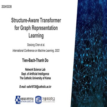 240226_Thanh_LabSeminar[Structure-Aware Transformer for Graph Representation Learning].pptx