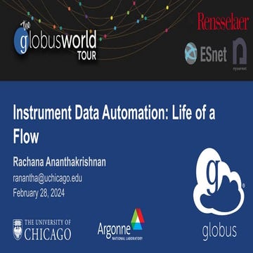 Instrument Data Automation: The Life of a Flow | PPT