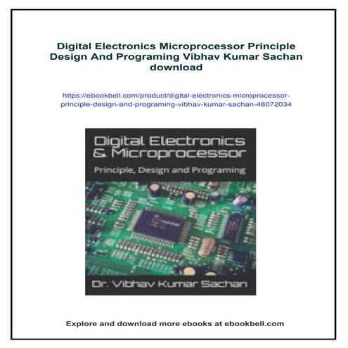 Digital Electronics Microprocessor Principle Design And Programing ...