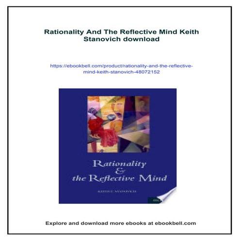Rationality And The Reflective Mind Keith Stanovich | PDF