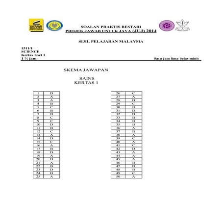 240744368 juj-pahang-2014-science-spm-k1-set-1-skema | PDF