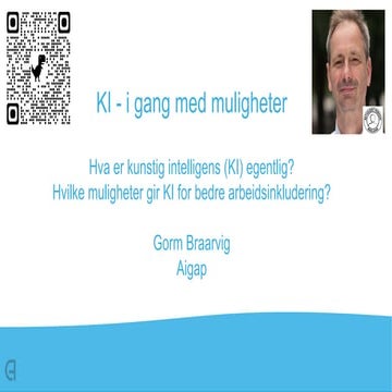 KI for ASVL - Hvordan komme i gang med KI for inkluderingsbedrifter | PPTX
