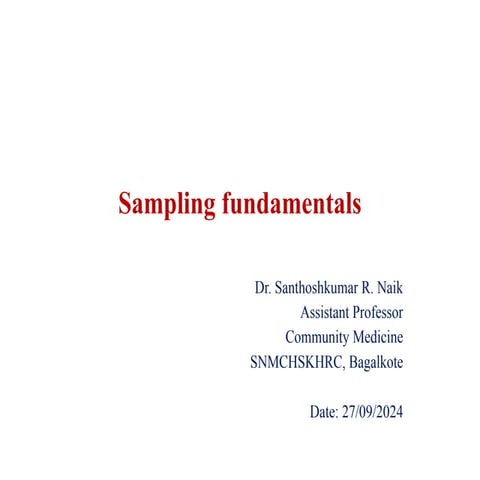 Sampling fundamentals in research studies.pptx | Free Download