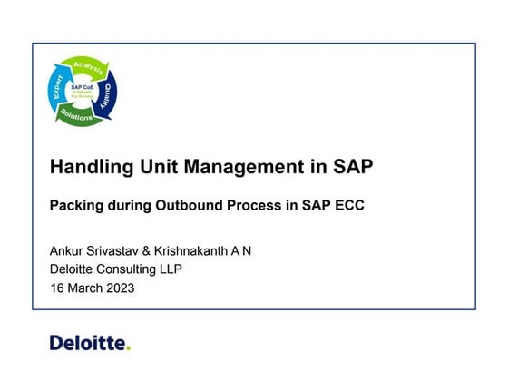 How to teco the production orders - Murali Krishna Nookella | PPT