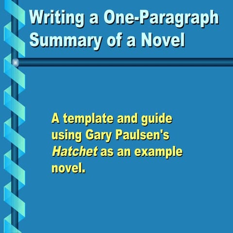 book report summary | PPT
