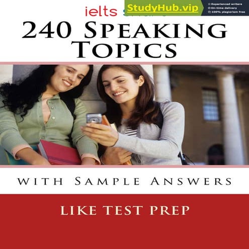 240 Speaking Topics With Sample Answers | PDF