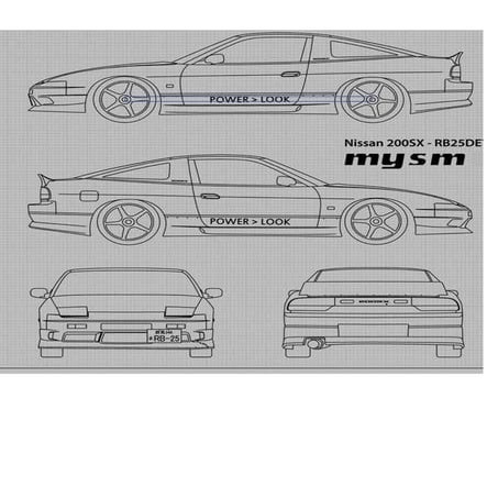 Blueprint of Nissan 240SX 1:24 scale.docx