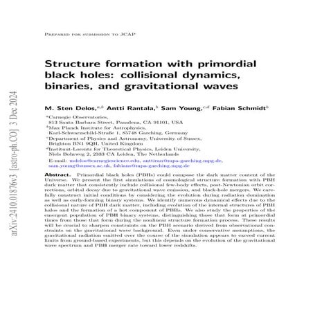 Structure formation with primordial black holes: collisional dynamics ...
