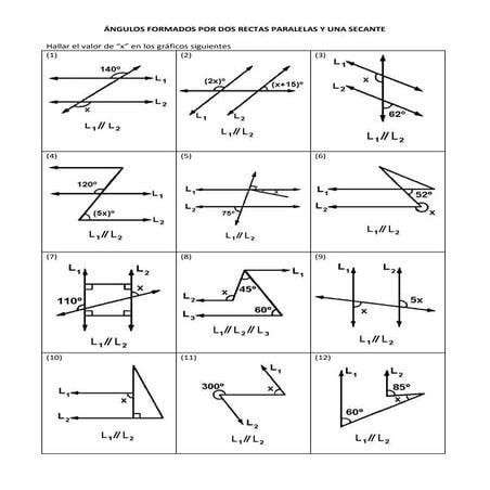 Ángulos-formados-por-rectas-paralelas-y-una-secante | PDF