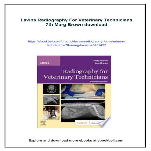 Lavins Radiography For Veterinary Technicians 7th Marg Brown | PDF