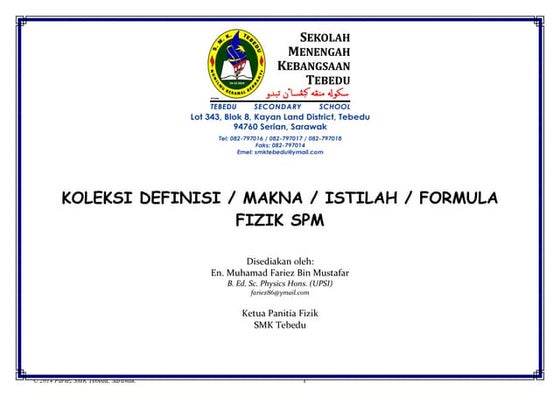 Formula fizik f4 | DOCX