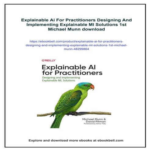 Explainable Ai For Practitioners Designing And Implementing Explainable Ml Solutions 1st Michael ...