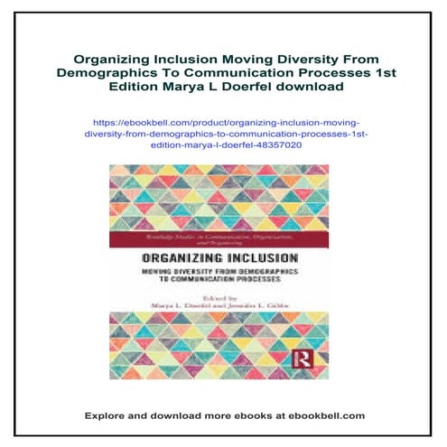 Organizing Inclusion Moving Diversity From Demographics To ...