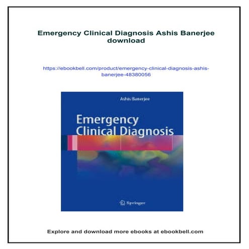 Emergency Clinical Diagnosis Ashis Banerjee | PDF