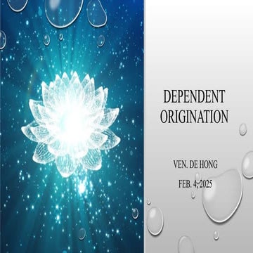 Dependent Origination | PPS